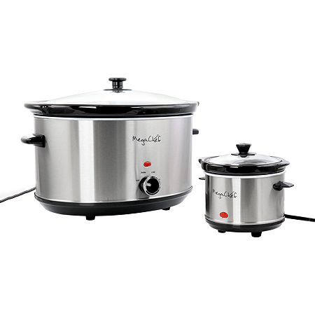 Click here for MegaChef 8-qt. Slow Cooker with Mini 0.6-qt. Warme... prices