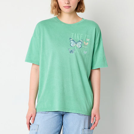 Click here for Arizona Womens Crew Neck Short Sleeve Oversized Ju... prices