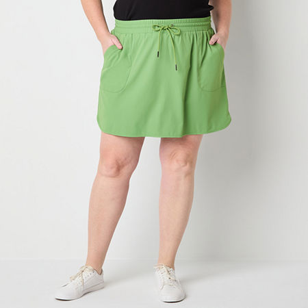 Click here for St. Johns Bay Womens Plus Skort  5x  Green prices