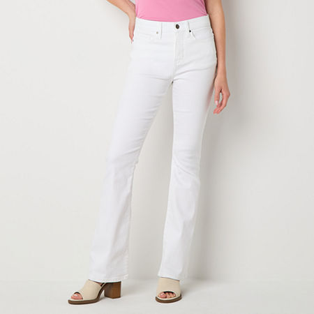 Click here for a.n.a Womens High Rise Flare Leg Jean  10  White prices