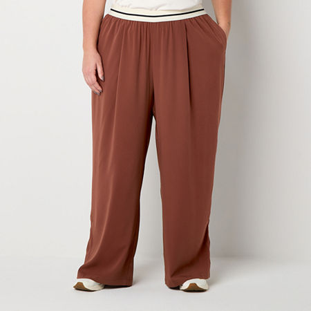 Click here for Stylus Womens Wide Leg Mid Rise Plus Trouser  3x... prices