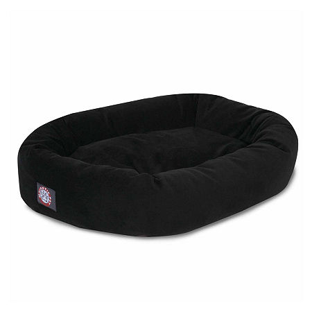 Click here for Majestic Pet Suede Bagel Pet Bed  One Size  Black prices