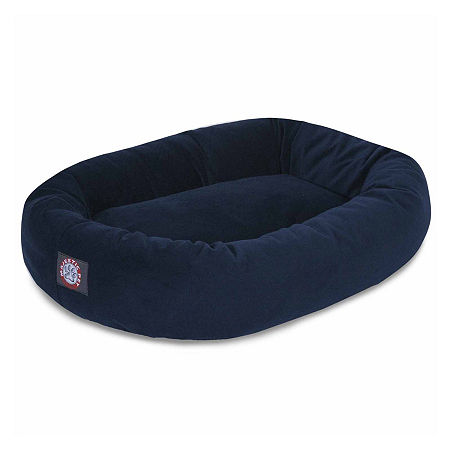 Click here for Majestic Pet Suede Bagel Pet Bed  One Size  Blue prices