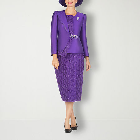 Click here for Giovanna Signature 2-pc. Skirt Suit-Plus  16w  Pur... prices