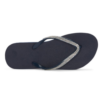 Mixit Womens Rhinestone Zori Flip-Flops - JCPenney
