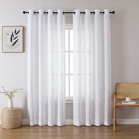 Click here for Regal Home Ashford Grommet Top Sheer Single Curtai... prices