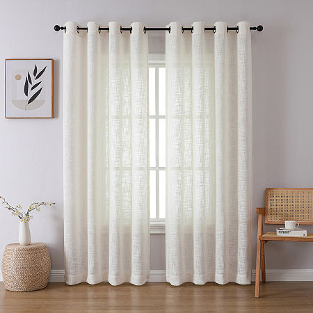 Click here for Regal Home Ashford Grommet Top Sheer Single Curtai... prices