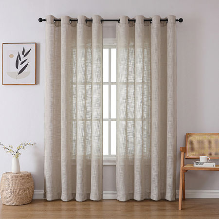 Click here for Regal Home Ashford Grommet Top Sheer Single Curtai... prices