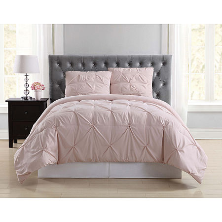 Truly Soft Pleated Comforter Set  Full/Queen - Blush