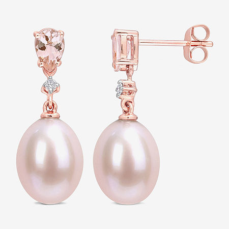 Click here for Womens Diamond Accent Dyed Pink Cultured Freshwate... prices