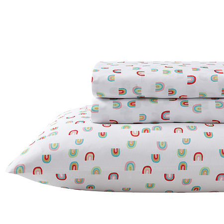 Eddie Bauer Kids Microfiber 3-Piece Sheet Set  Twin Xl - Sunnyvale Rainbow