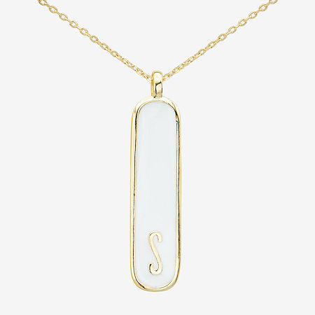 Click here for Sparkle Allure Initial Womens 14K Gold Over Brass... prices
