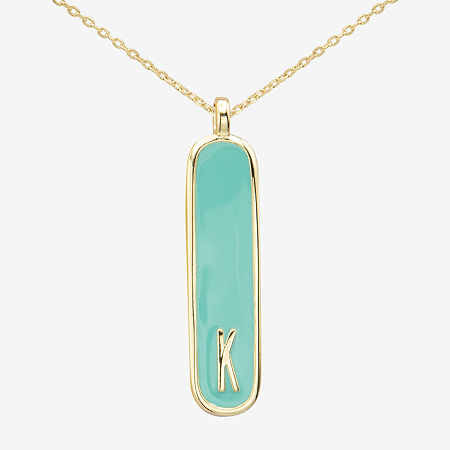 Click here for Sparkle Allure Initial Womens 14K Gold Over Brass... prices