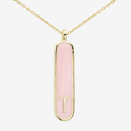 Click here for Sparkle Allure Initial Womens 14K Gold Over Brass... prices