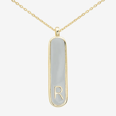 Click here for Sparkle Allure Initial Womens 14K Gold Over Brass... prices