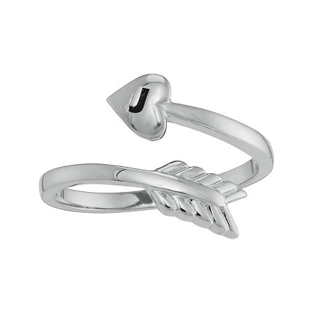Click here for Personalized 10K White Gold Bypass Arrow Initial R... prices