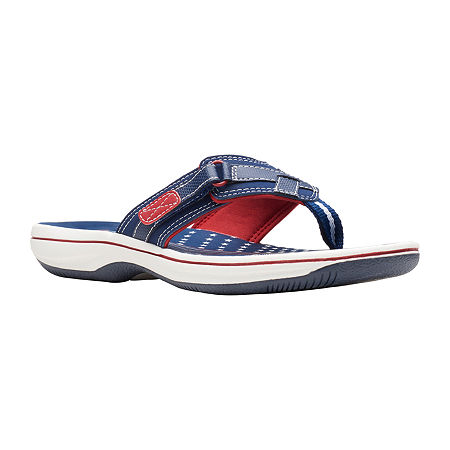 Click here for Clarks Cloudsteppers Womens Breeze Sea Flip-Flops... prices