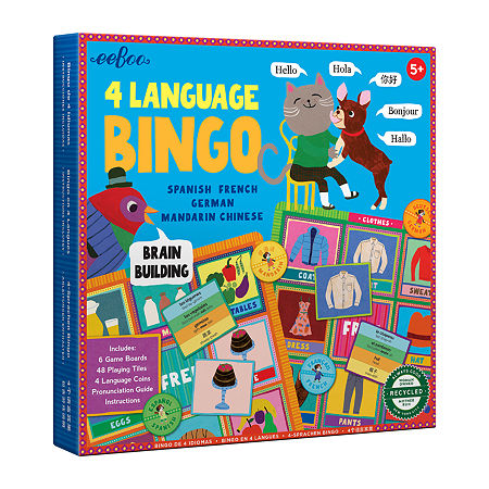 Click here for Eeboo 4 Language Bingo Game - Spanish  French  Ger... prices