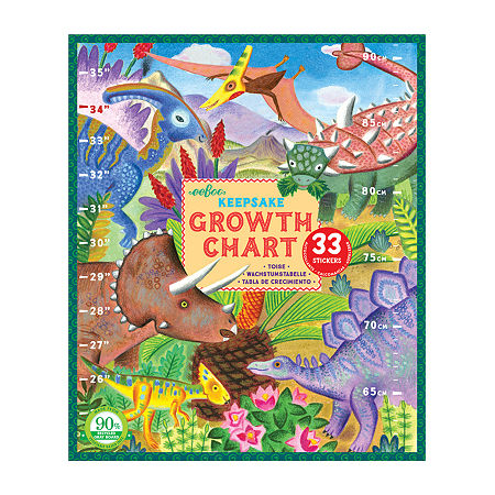 Click here for Eeboo Grow Like A Dinosaur Height Growth Chart For... prices