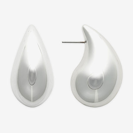 Click here for Bold Elements Silver Tone Womens Drop Earrings  On... prices