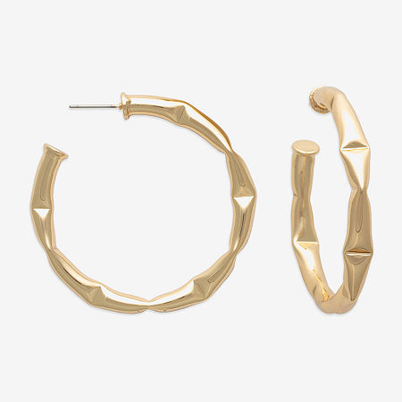 Click here for Bold Elements Gold Tone Womens 2 Inch Hoop Earring... prices