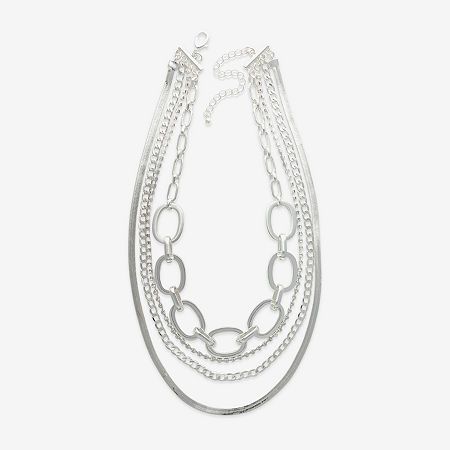 Click here for Bold Elements Silver Tone Womens 19 1/2 Inch Stran... prices