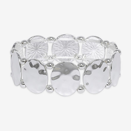 Click here for Bold Elements Silver Tone Womens Stretch Bracelet... prices