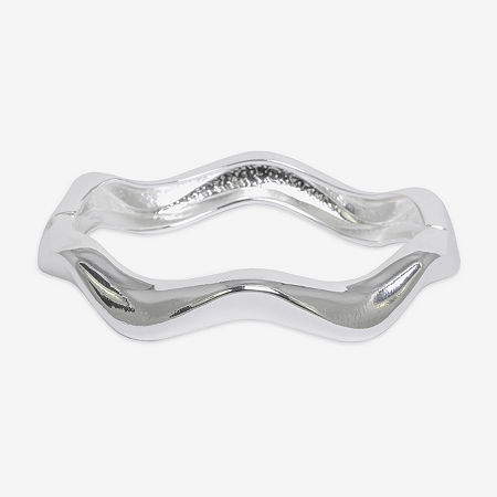 Click here for Bold Elements Silver Tone Womens Bangle Bracelet... prices
