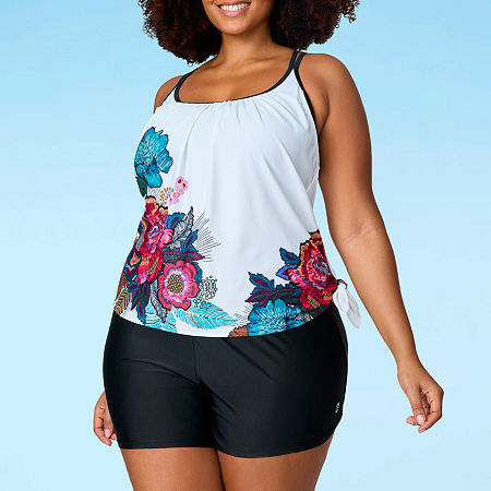 Click here for Free Country Womens Built in Bra Stretch Fabric Fl... prices