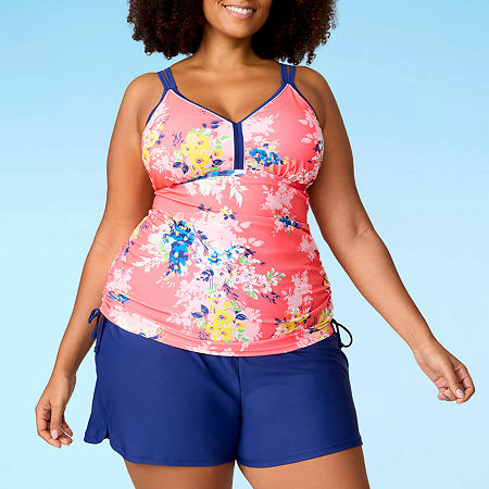 Click here for Free Country Plus Size Double Strap Tankini Top -... prices