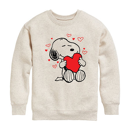 Click here for Snoopy Hearts Big Kid Girls Crew Neck Long Sleeve... prices