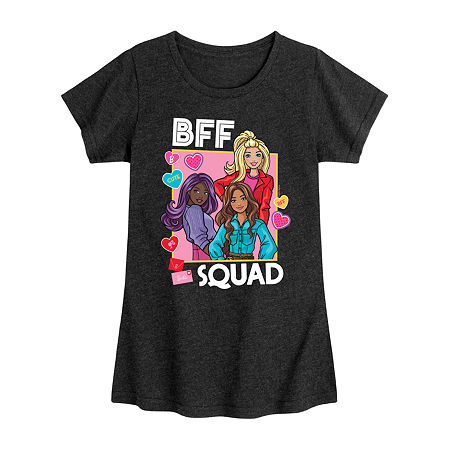 Click here for Big Kid Girls Crew Neck Short Sleeve Barbie T-Shir... prices
