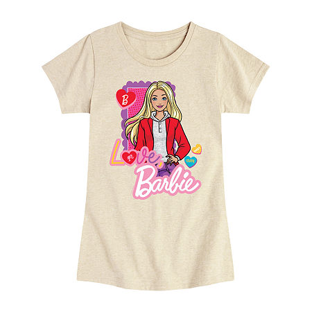 Click here for Big Kid Girls Crew Neck Short Sleeve Barbie T-Shir... prices