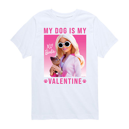 Click here for Big Kid Girls Crew Neck Short Sleeve Barbie T-Shir... prices
