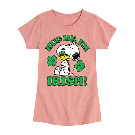 Click here for Hug Me Im Irish Big Kid Girls Crew Neck Short Slee... prices