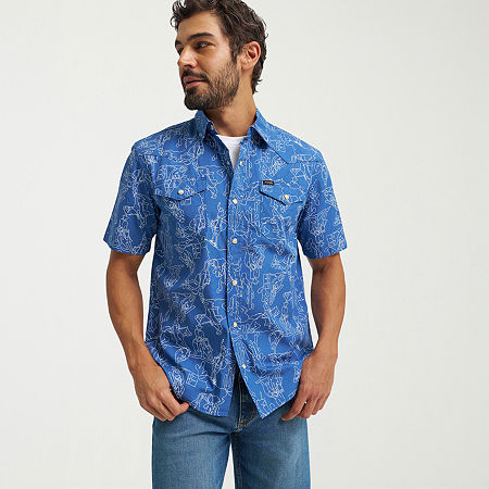 Click here for Lee Mens Short Sleeve Regular Fit Button-Down Shir... prices