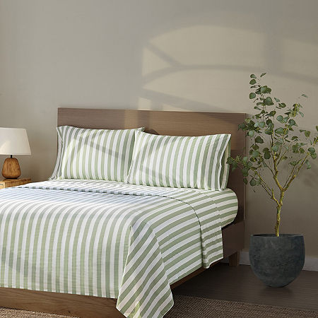 Click here for Brooklyn Loom Levi Stripe Sheet Set  One Size  Gre... prices