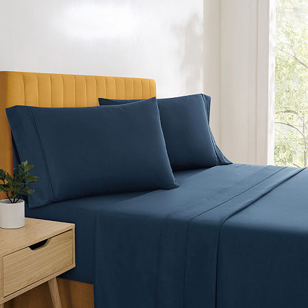 Click here for Simmons Essential Solid Sheet Set  One Size  Blue prices