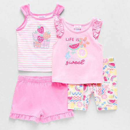 Click here for Little Lass Toddler Girls 4-pc. Short Set  4t  Pin... prices