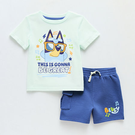 Click here for Toddler Boys Bluey 2-pc. Short Set  4t  Blue prices