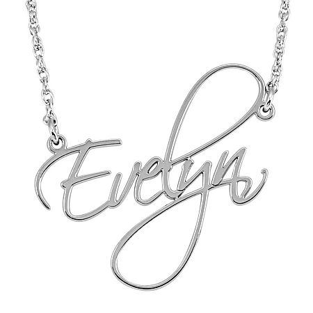 Click here for Personalized 27mm Cursive Name Pendant Necklace  O... prices