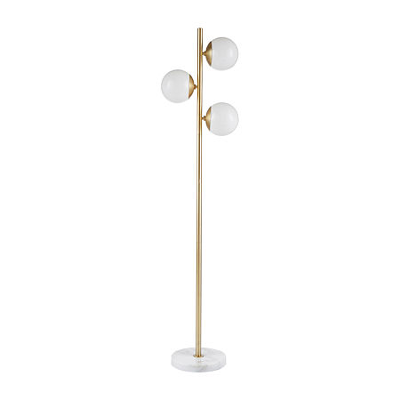 Click here for INK+IVY Holloway 3-Globe Light Floor Lamp with Mar... prices