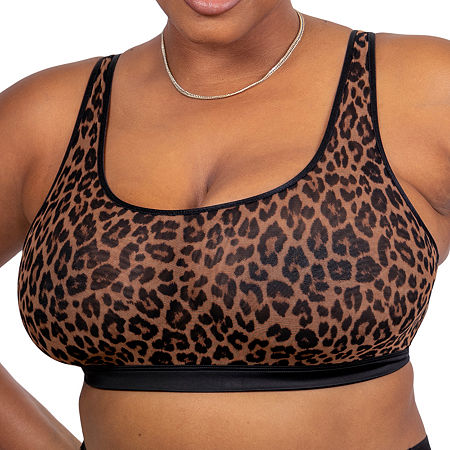 Click here for Curvy Couture Sheer Mesh Bralette - 1355  X-large... prices