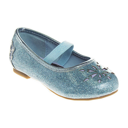 Click here for Disney Little Girls Frozen Flat Shoes - Blue prices
