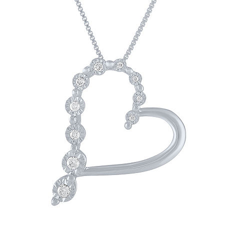 Click here for Womens 1/10 CT. T.W. Natural White Diamond Sterlin... prices