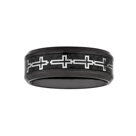 Click here for Mens 8MM Stainless Steel Cross Wedding Band  10 prices