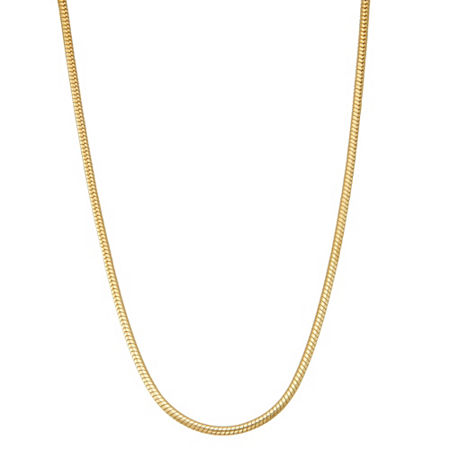Click here for Mens 14K Gold Over Silver 20 Inch Snake Chain Neck... prices