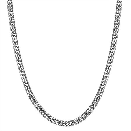 Click here for Sterling Silver Semisolid Curb Chain Necklace  One... prices