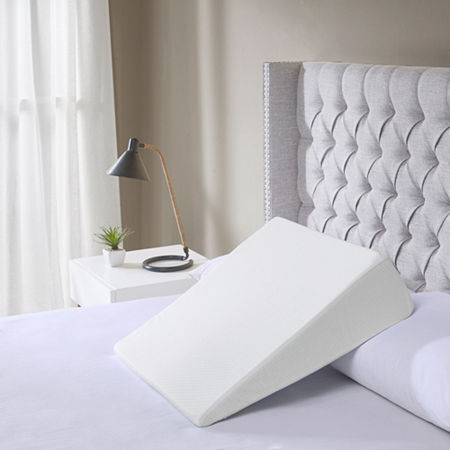 Madison Park Bed Wedge Pillow - White