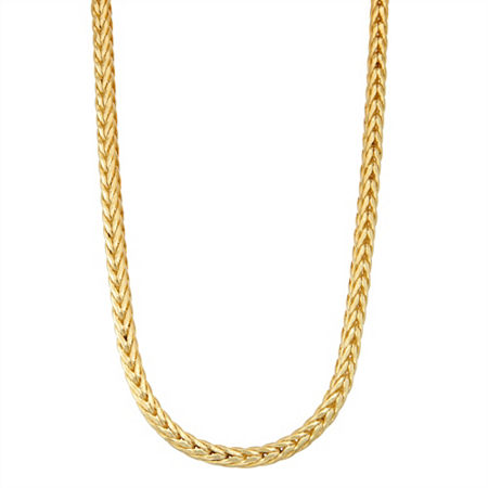 Click here for Mens 14K Gold Over Silver 20 Inch Wheat Chain Neck... prices